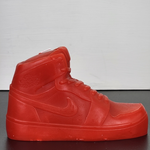 Other | Candle Custom Jordan 1 Retro High Red Sneaker Candle Strawberry ...